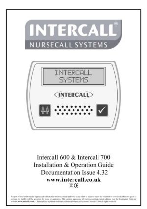 InterCall 600/700 Installation & Operation Manual - Sensorium